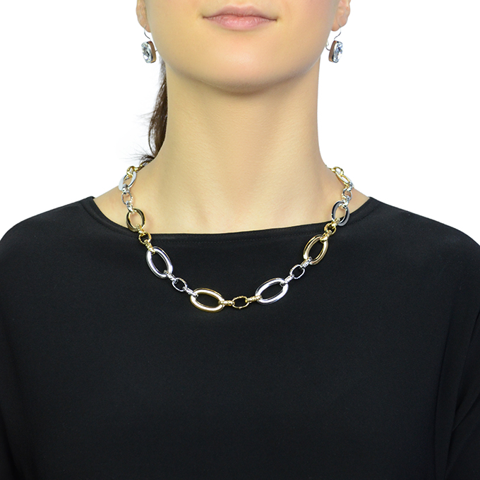 Emilia 2Tone Chain Necklace - Myka Designs